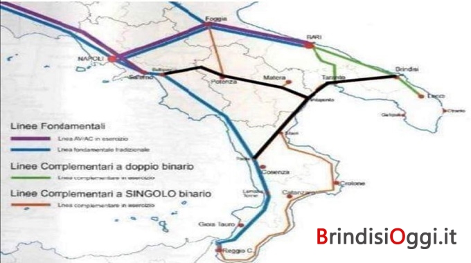 Una nuova linea ferroviaria che partirà da Brindisi sino a Reggio ...