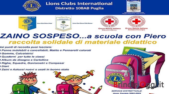 "Zaino sospeso", parte la raccolta di materiale didattico a favore delle famiglie in difficoltà ...